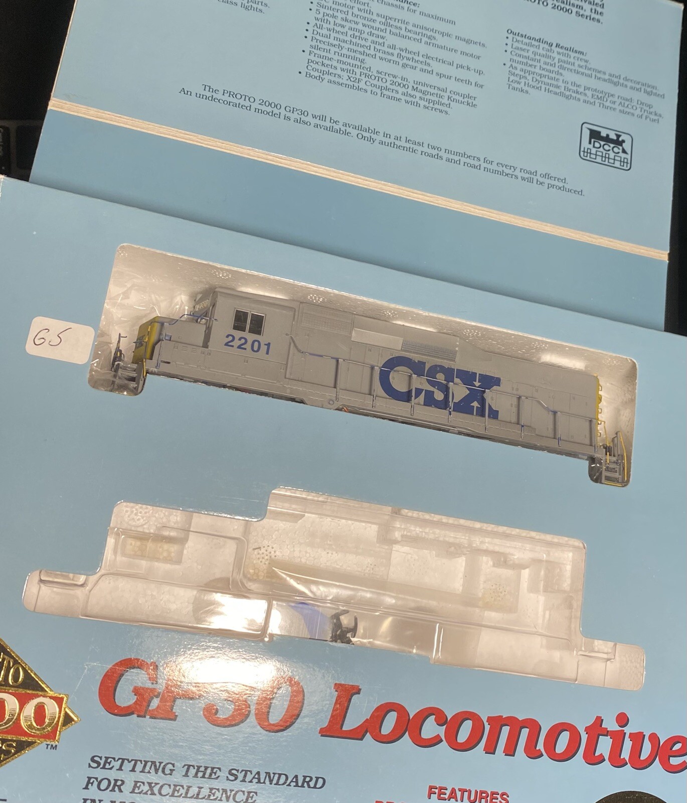 *CUSTOM* Proto 2000 HO Scale CSX 2201 GP30 RDMT Road Slug Locomotive Shell Only | eBay