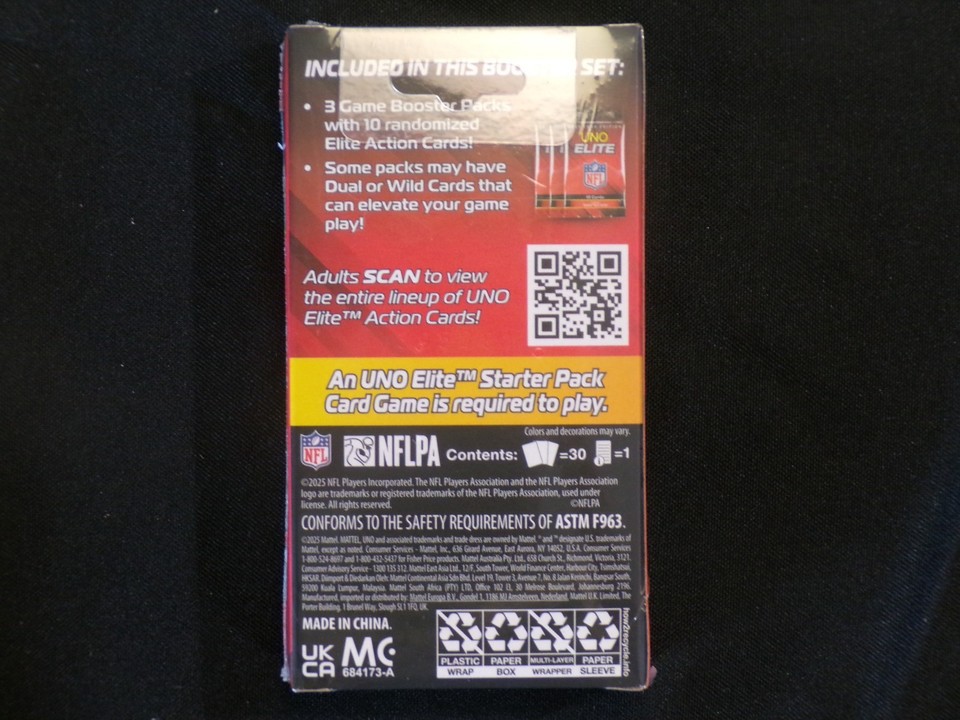 2025 Uno Elite Core Edition NFL Football Factory Sealed 3-Pack Booster ...