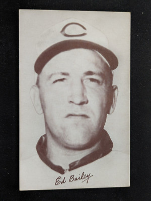 1947-1966 Exhibit Baseball Card # NNO Ed Bailey - Cincinnati Reds (EX ...