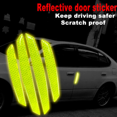 4pcs Green Car Side Body Reflective Graphics Green Decal Sticker | eBay
