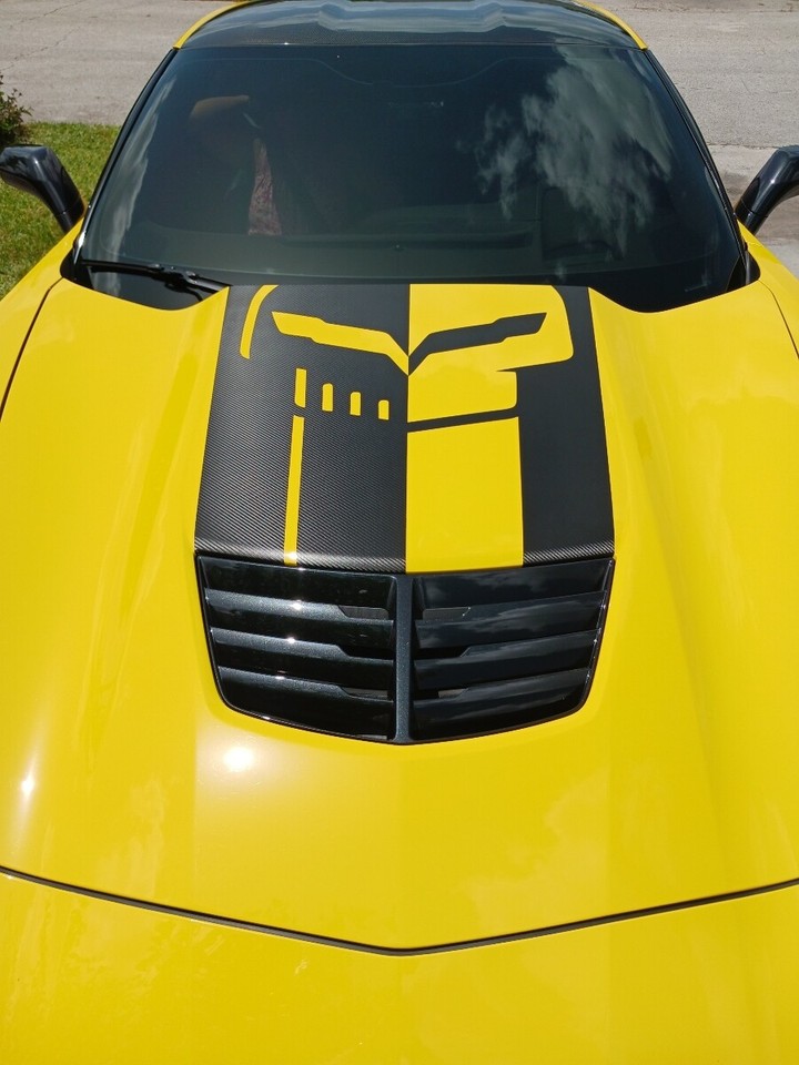 Chevy Corvette Hood Decal Vinyl Sticker Jake Logo C7 and Z06 Stingray ...
