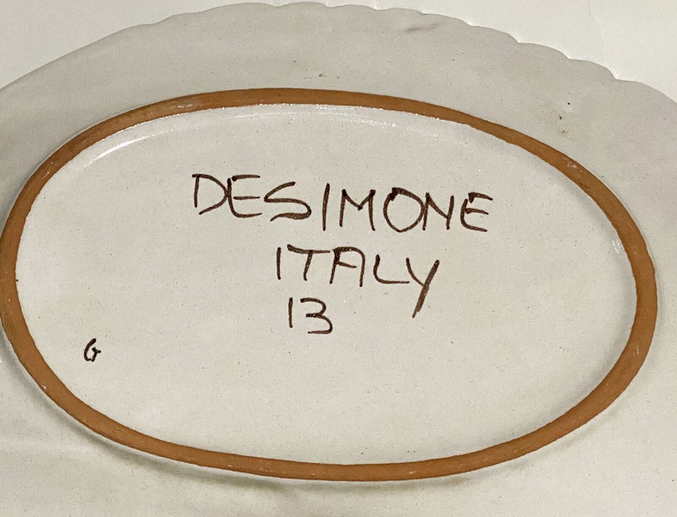 Glorious Large Desimone Italy Handpainted Fish Platter | eBay
