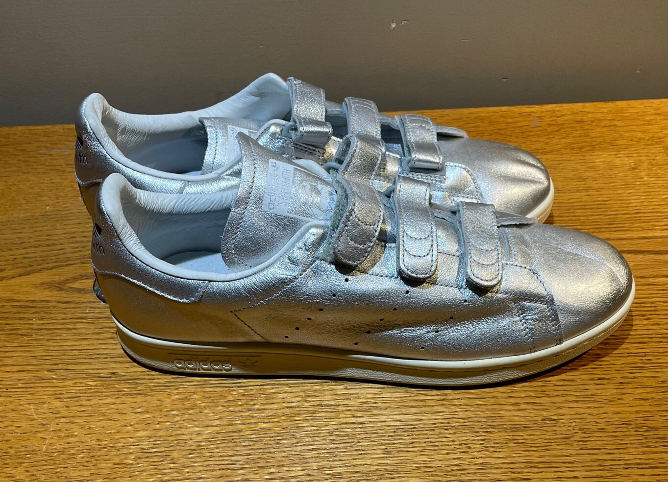 Adidas Stan Smith CF NIGO Triple Strap Silver Leather… - Gem