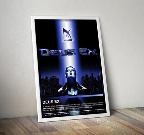 Deus Ex 2000 Poster Print | Gaming Cover | Gaming Posters | 4 Colors | eBay