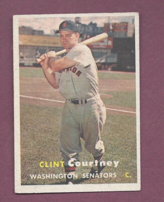 SHARP LOOKING 1957 TOPPS BASEBALL #51 CLINT COURTNEY .99 SH P511 | eBay