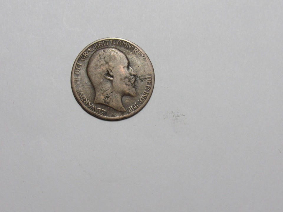 Old Great Britain Coin - 1908 Half Penny - Circulated, dig, pitted | eBay