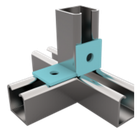 Galvanised Unistrut Angle Brackets Acute Obtuse Shelf Hinged Channel ...