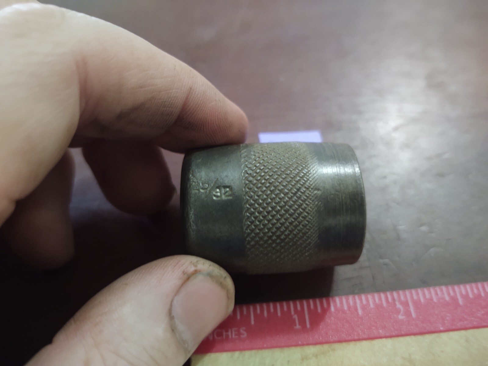 Vintage Snap On 25/32" X 1/2" Over Strike Socket Knurled Early 1920s ...