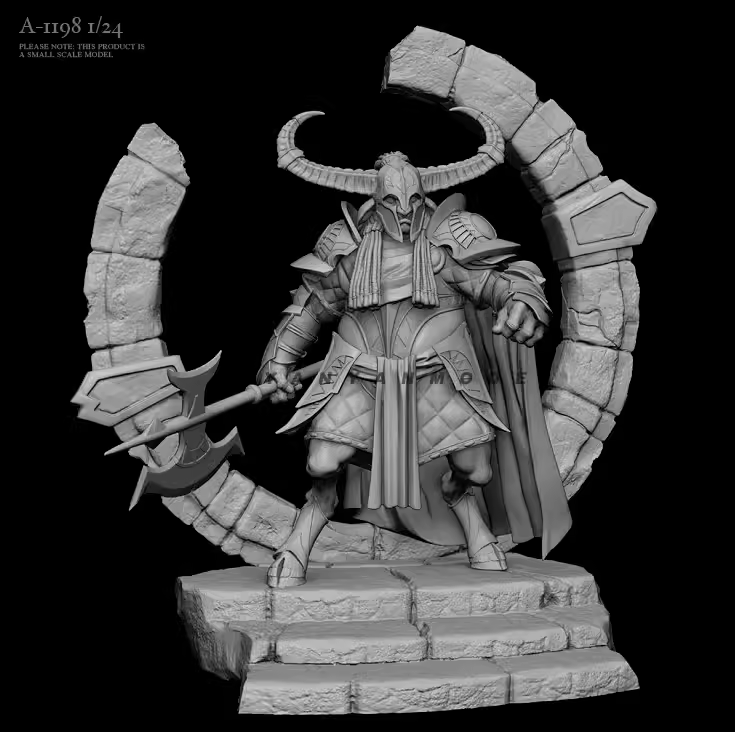 1/24 Resin Bullhead Warrior Fantasy Unassembled Unpainted 1198 | eBay