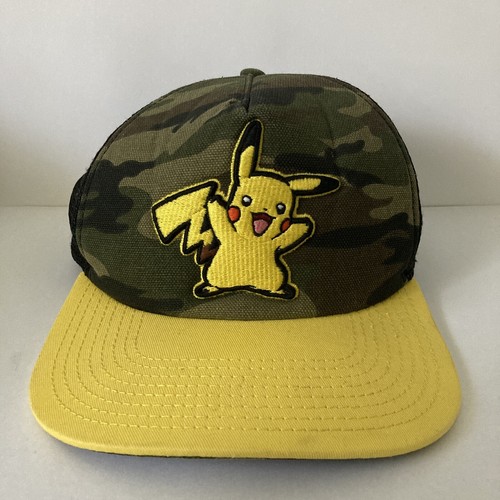 Nintendo Pikachu Camouflage Camo Trucker Hat - Official Pokemon 2014 ...