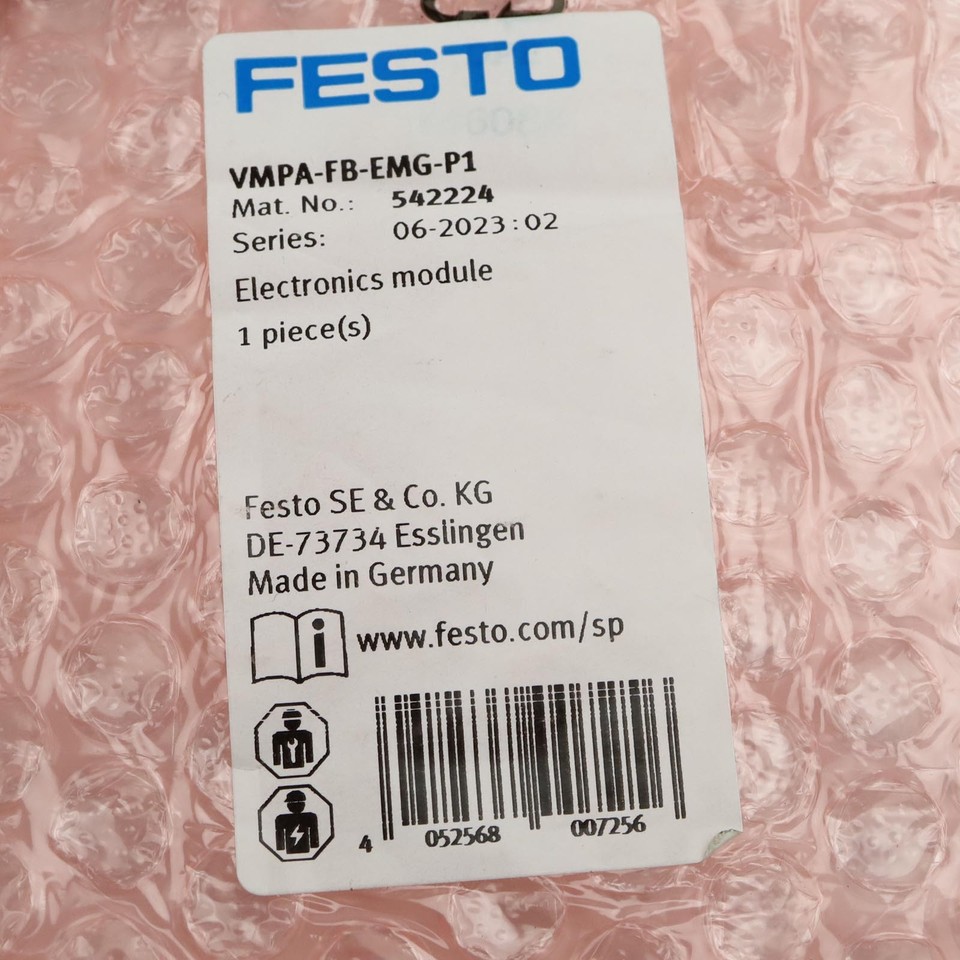 Festo electronic module VMPA-FB-EMG-P1 542224 original packaging ...