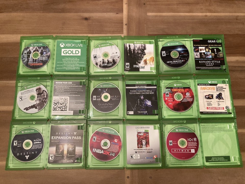Xbox One S Lot Console Bundle with 17 Games Model 1681 With 2 ...