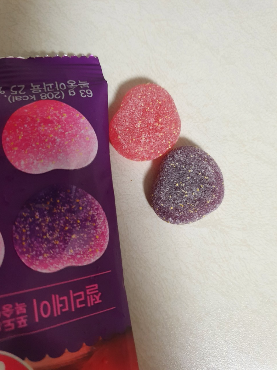 [Orion] Jelly Day Peach & Grape Chewing Candy 63g / Made in Korea ...