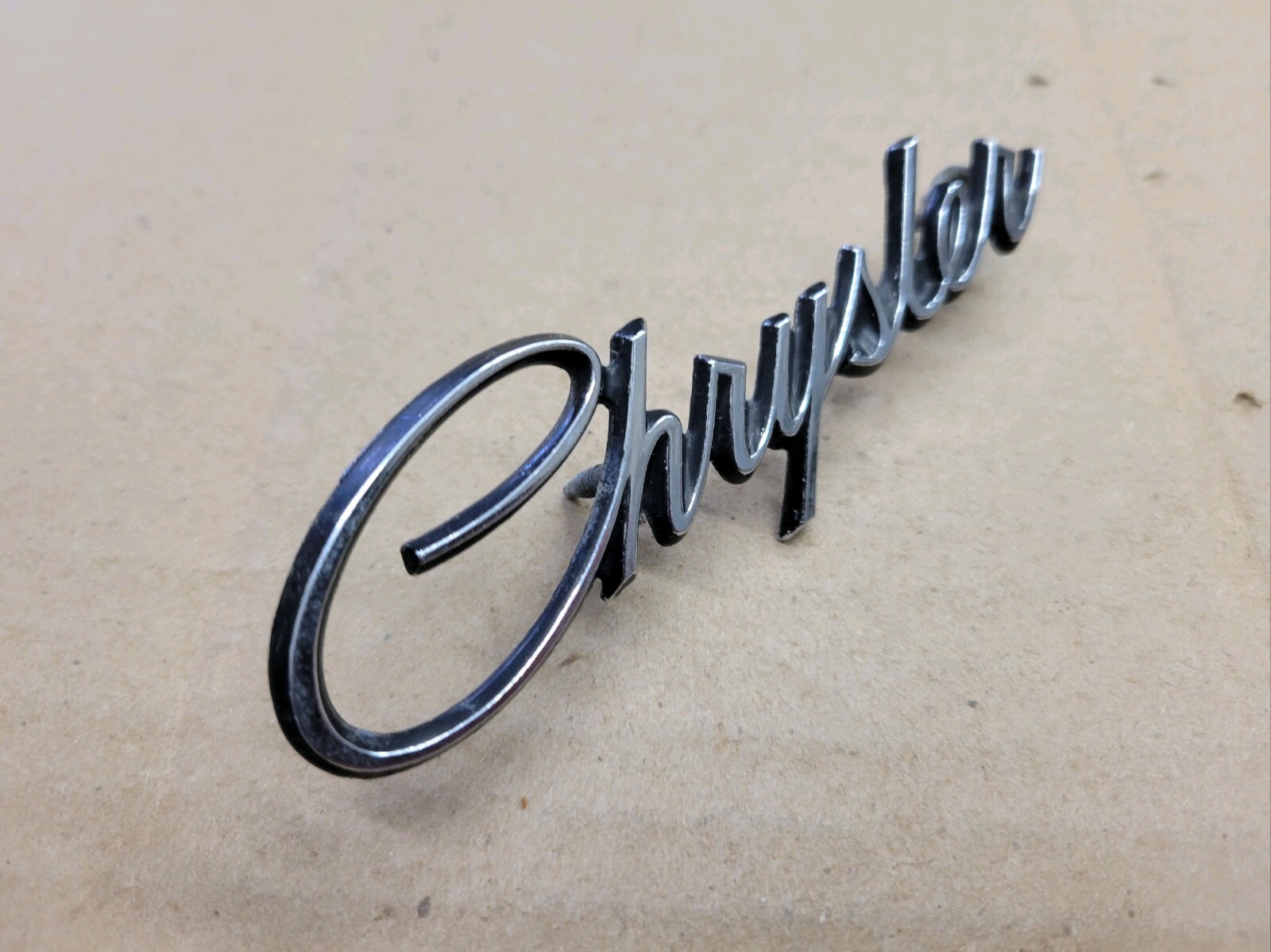 Chrysler OEM 1972 1973 Newport New Yorker 4 3/8 Script Emblem Badge ...