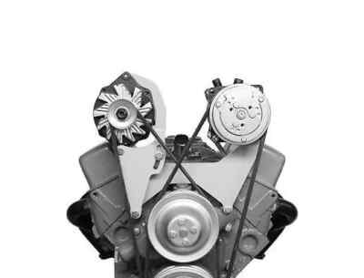 Alan Grove Steel A/C Air Compressor Bracket Small Block Chevy DS Mount ...
