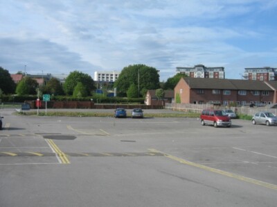 Photo 6x4 No students today Basingstoke BCOT North Site car park ...