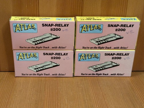 ATLAS Snap-Relay #200 - Atlas Tool Co. Inc. (Pack of 4) Lot HO Switches ...