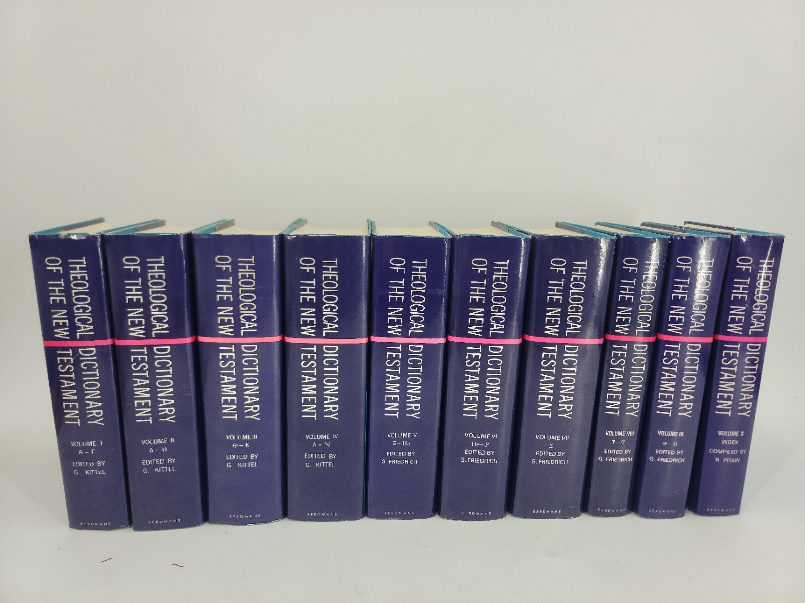 Theological Dictionary of the New Testament TDNT (COMPLETE 10 volume ...