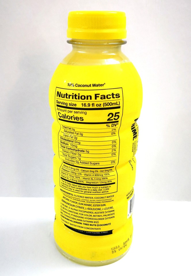 *New* 2x (2-Pack) PRIME "Lemonade" 16.9 oz. HYDRATION DRINK BOTTLE Free ...