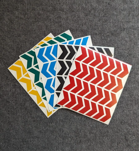 A6 REFLECTIVE CHEVRON STICKERS - COLOUR OPTIONS AVAILABLE | eBay