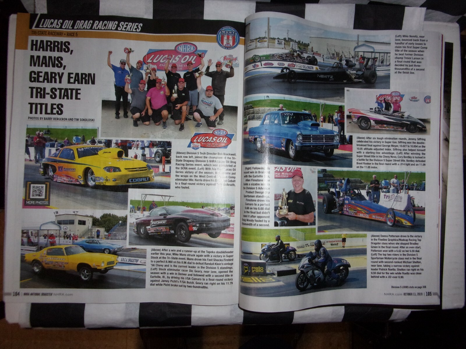 NHRA National Dragster Magazine 2019 October 11 Drag Racing Issue 19 ...