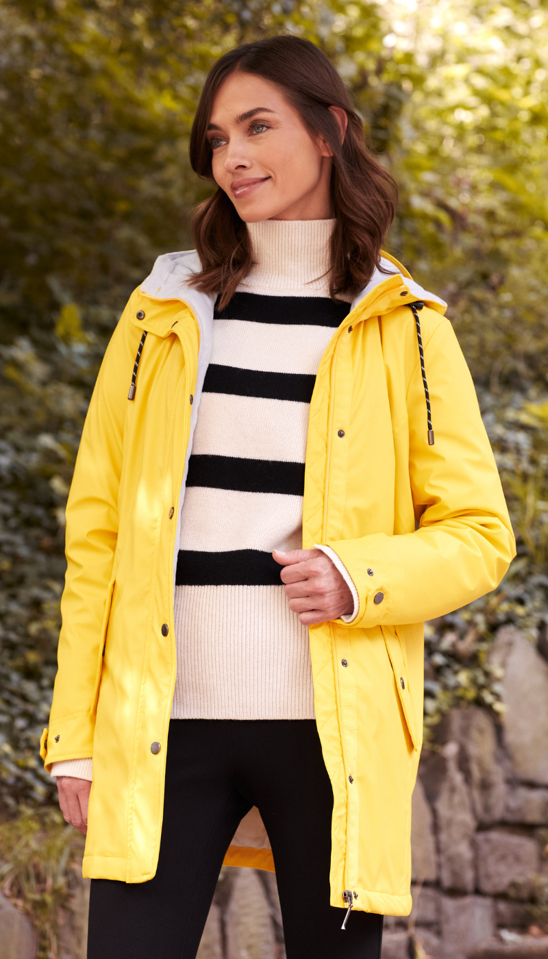 Weatherproof Ladies Slicker Jacket in Sunshine Yellow | eBay