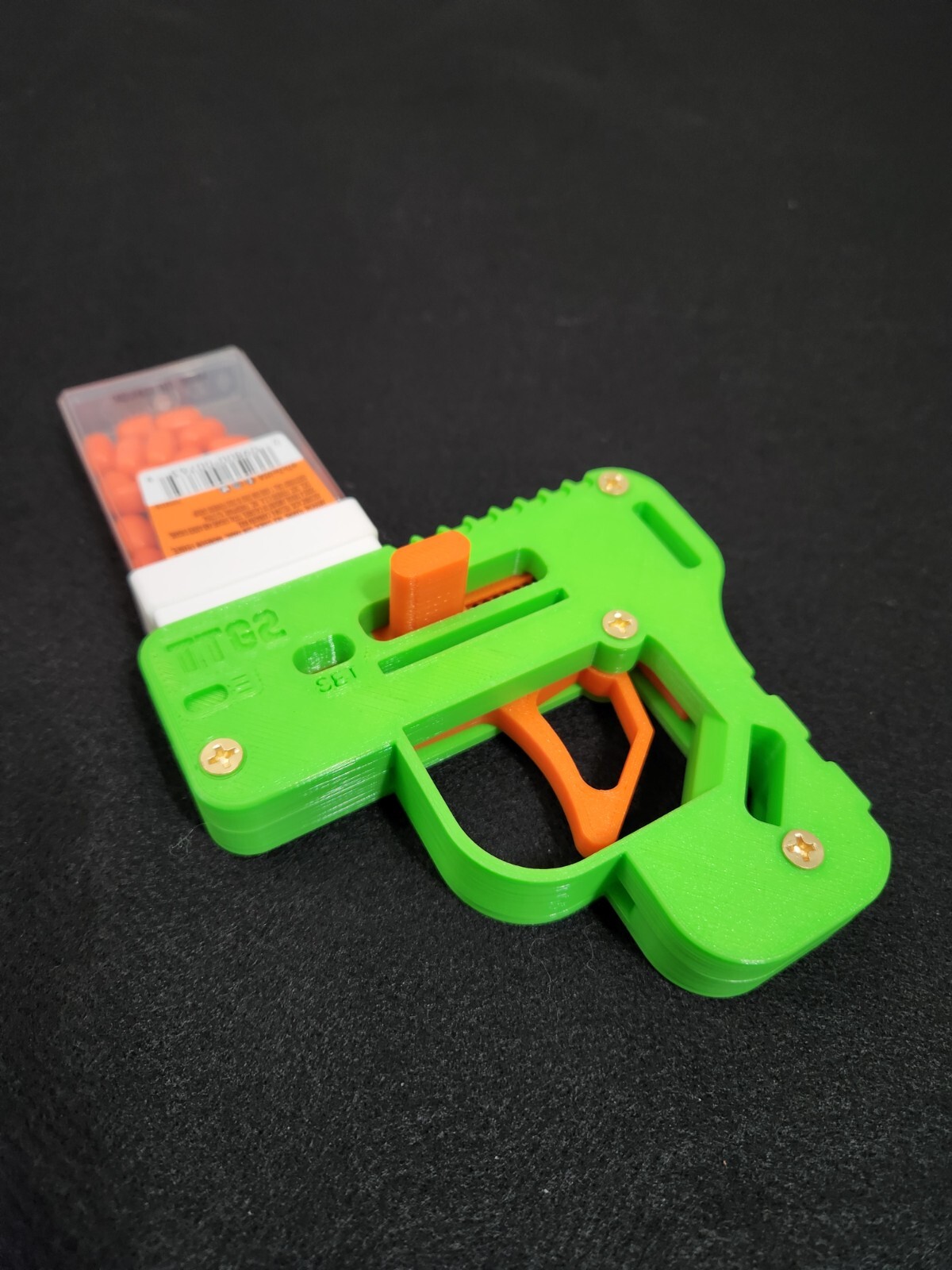 3D-Printed Tic Tac Gun Toy Model TTG2 Customizable Colors w/ Tic Tacs ...