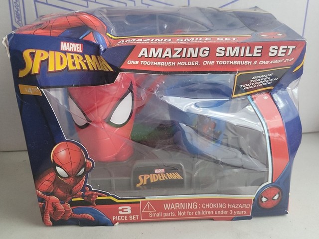 Marvel Spider-man Smile Travel Toothbrush Rinse Cup Holder Kids Gift ...
