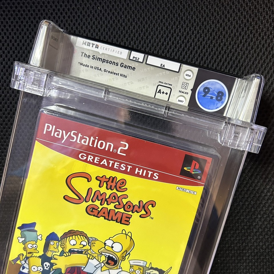 The Simpsons Game Wata 9.8 A++ SONY PlayStation 2 PS2 New Sealed ...