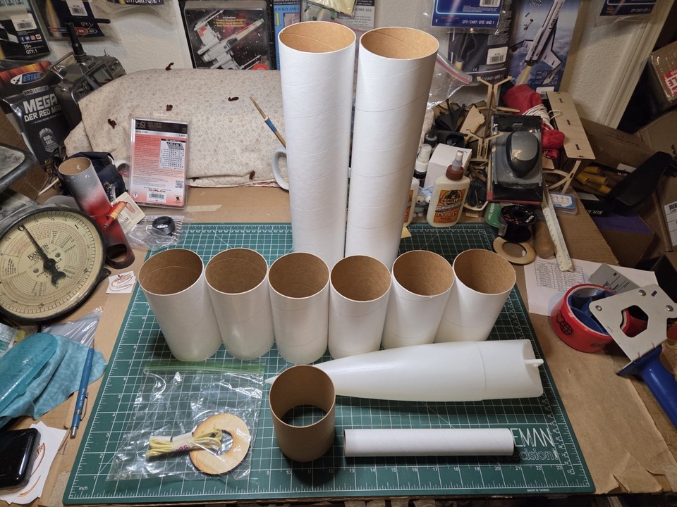 Tube Fin Model Rocket Kit 3" dia. 42 Inches tall! 29mm motor mount! | eBay