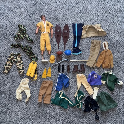 Vintage Mattel Big Jim Clothes, Boots, & Accessories -Baseball ...