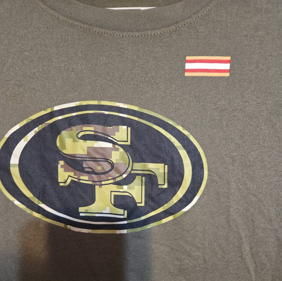 San Francisco 49ers Forty Niners Camo salute to service Nike Shirt ...