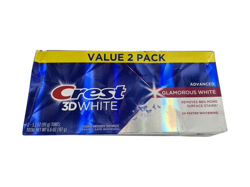 Crest 3D White Advanced - Glamorous White - Value 2 Pack Exp 05/27 ...