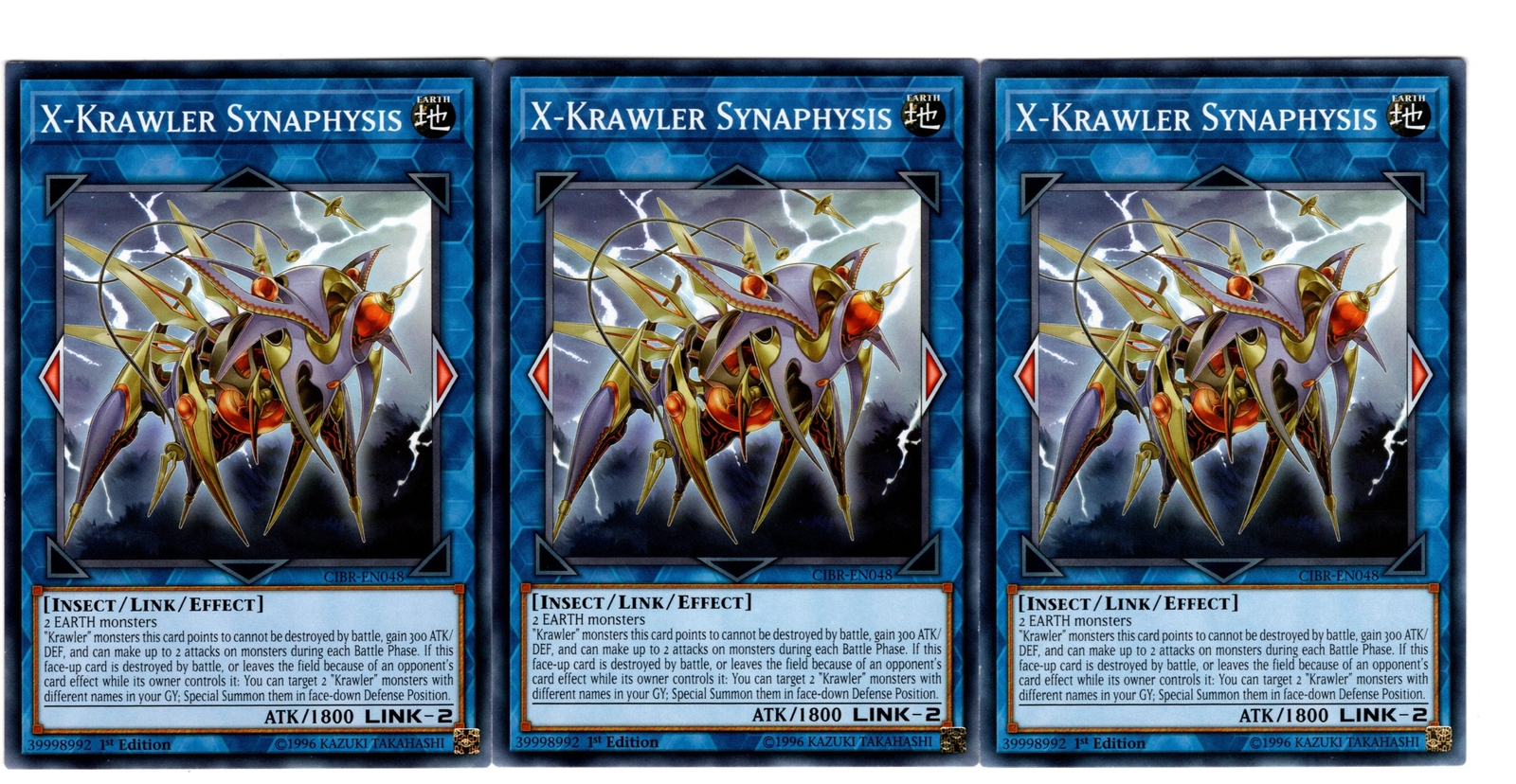 Yugioh - 3X X-Krawler Synaphysis - Common - 1st Edition - CIBR-EN048 ...