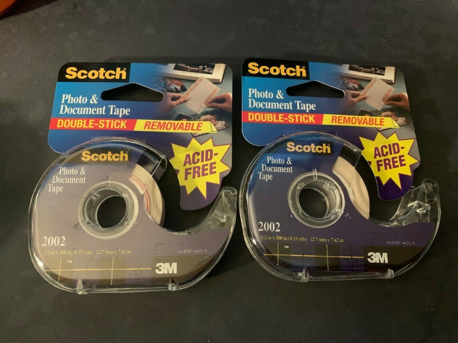 Lot of 2 Scotch Double Sided Removable Photo & Document Tape 1/2"x300 ...