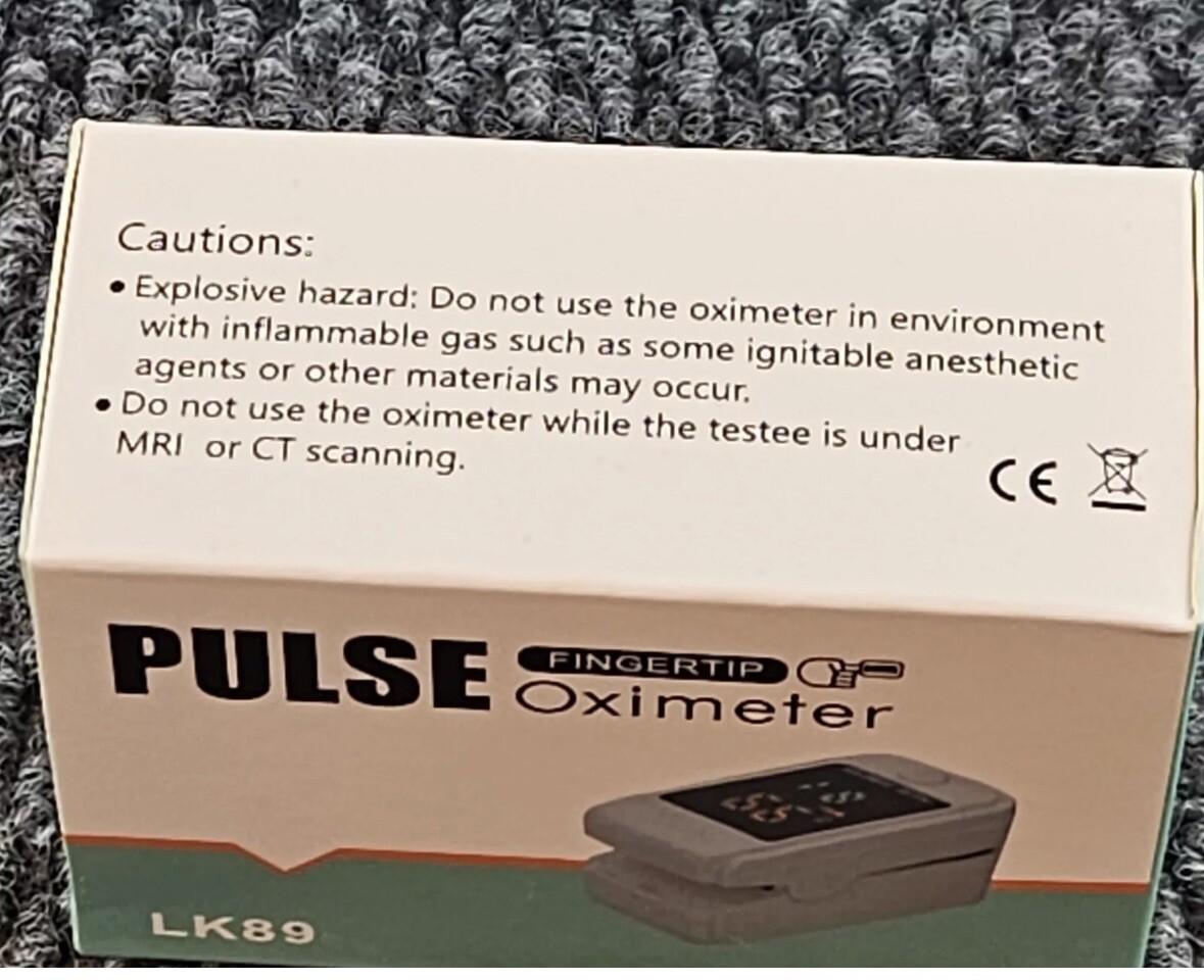 Pulse Oximeter LK89 Finger Oximetry Saturation Heart Rate Pressure ...