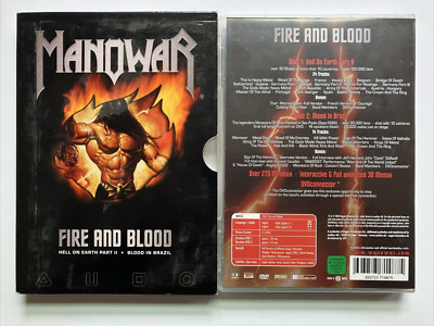 Manowar - Fire and Blood (DVD, 2003, 2-Disc Set) All Regions - Like New ...