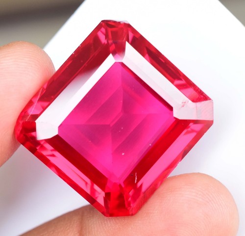 87.80 CT Stunning Natural Mogok Red-Pink Ruby Certified Emerald Loose Gemstone | eBay Australia