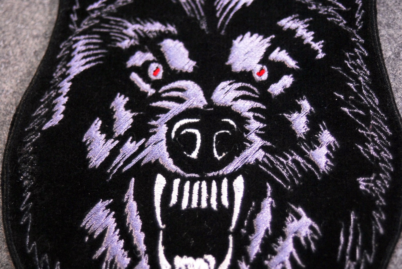 Large Wolf Head Embroidered Patch 7"x5" | eBay