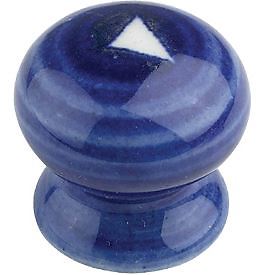 Dark Blue Ceramic Cabinet Knobs Supplied With Fixing Thread | eBay
