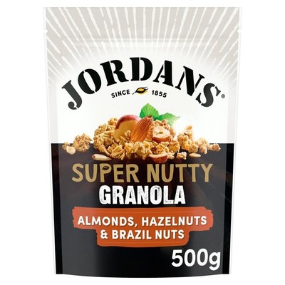 Jordans Super Nutty Granola 500g-Almonds, Hazelnuts & Brazil Nuts ...