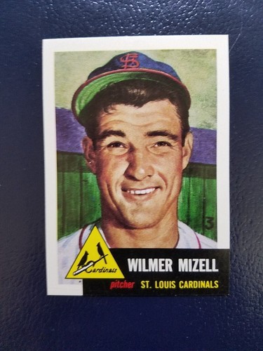 Wilmer Mizell St Louis Cardinals 1991 Topps Archives 1953 Topps Reprint ...