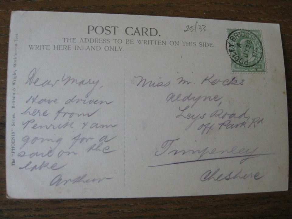 Hawes Water (Upper End) & Mardale, Cumbria - posted 1905 (Pooley Bridge ...