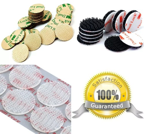 3M Dual Lock Dots | CLEAR & BLACK Self Adhesive Pads Sticky Hook ...