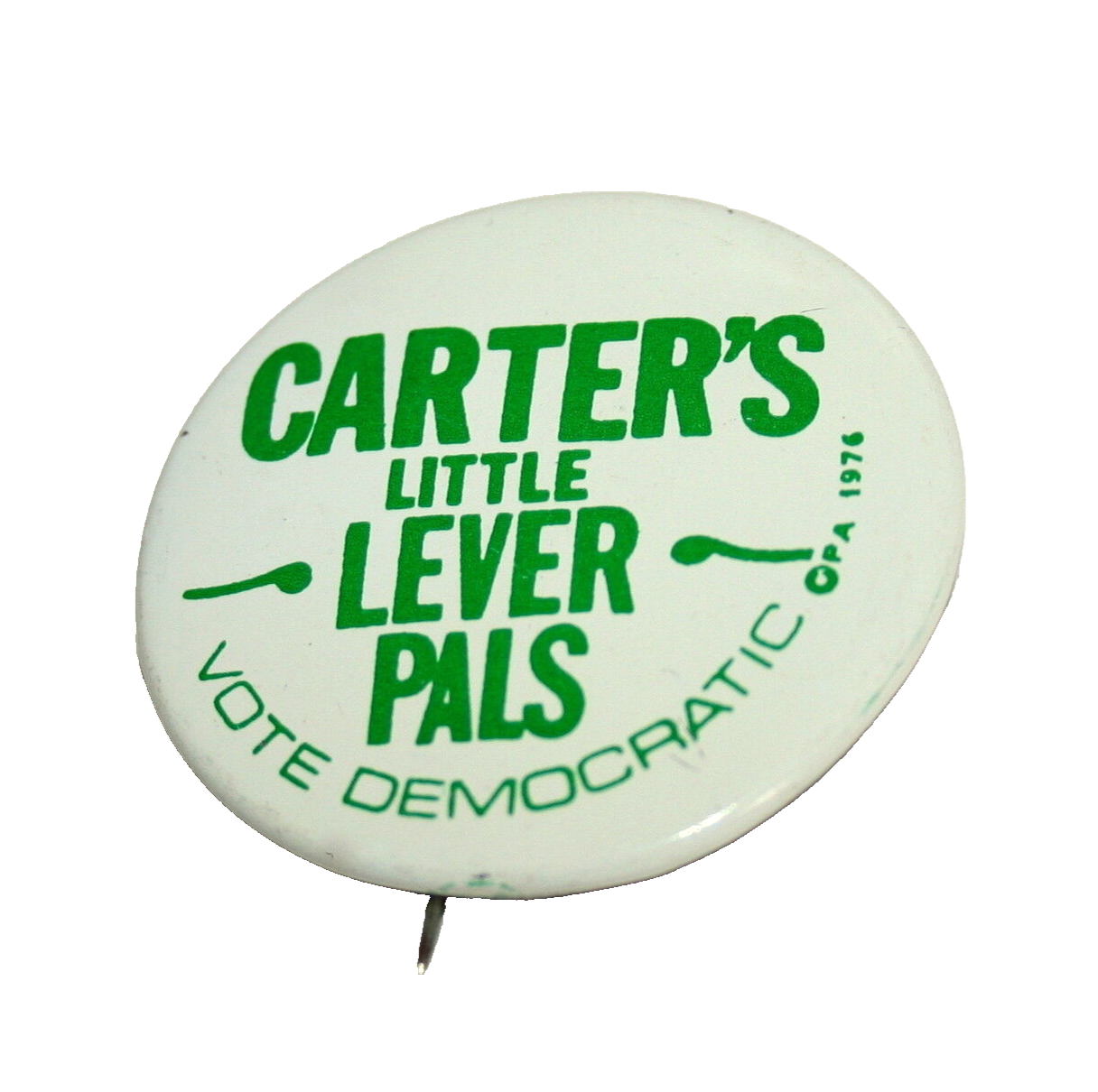 Carter Lever Pals Presidential Campaign Vote Democratic Button Pin NOS ...