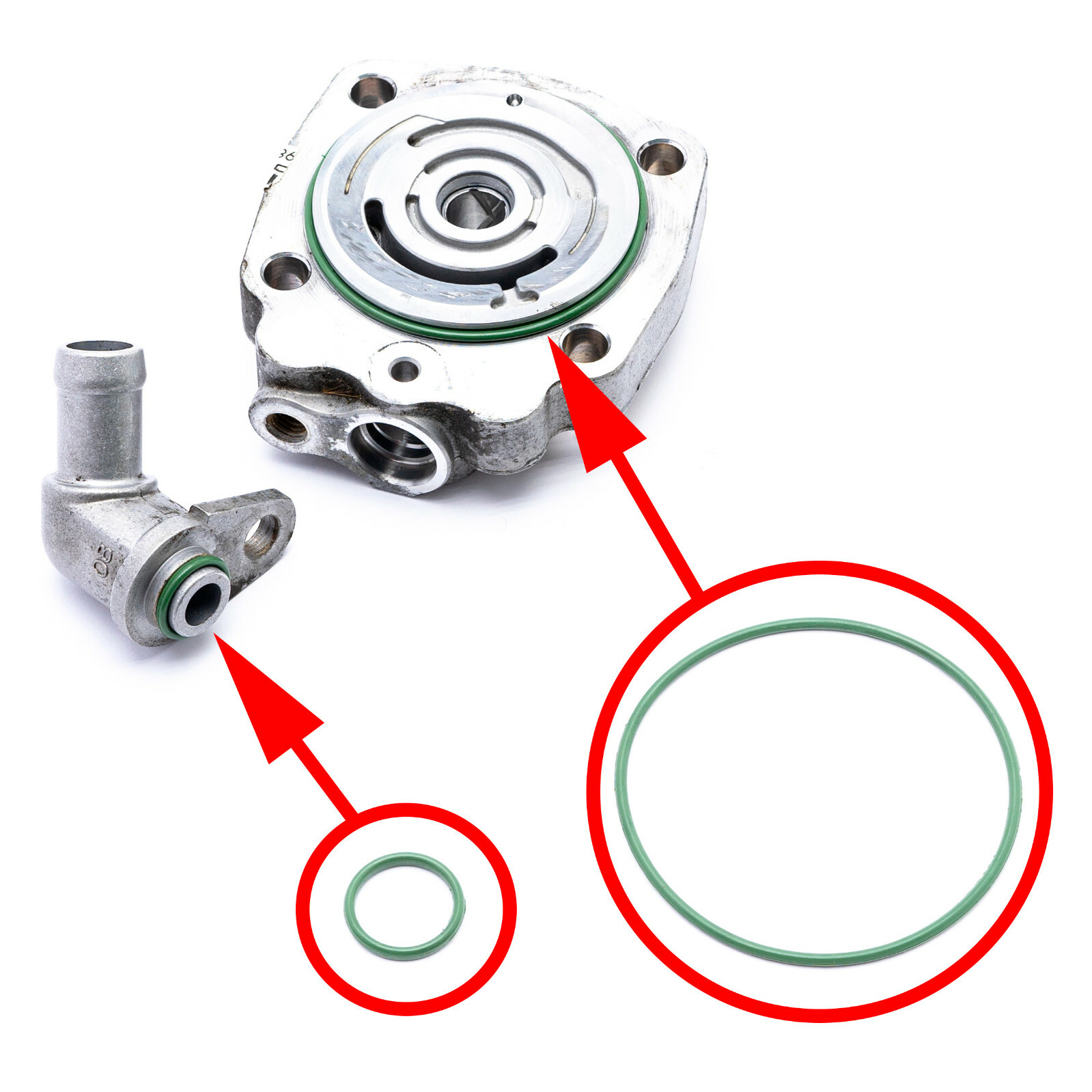 Power Steering Pump Rebuild Kit seals for Volvo 4.4L V8 XC90 S80 2005 ...