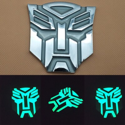 Metal Chrome Transformers Autobot Logo Emblem Trunk SUV Auto Badge ...