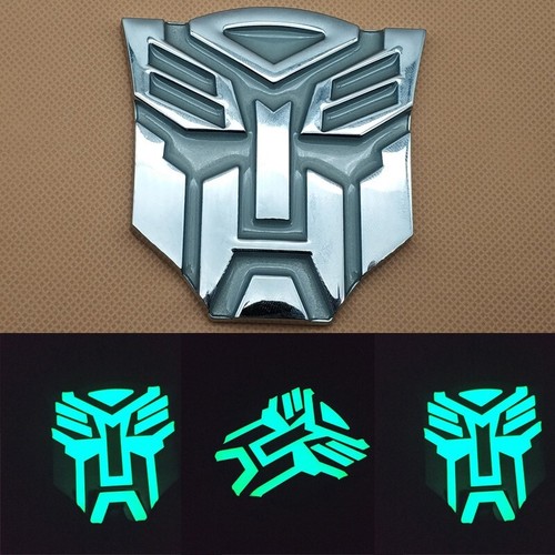 Metal Chrome Transformers Autobot Logo Emblem Trunk SUV Auto Badge ...