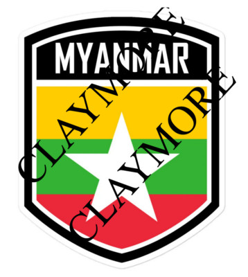 Myanmar Flag BURMA Flag car sticker camper van Motorcycle truck | eBay UK