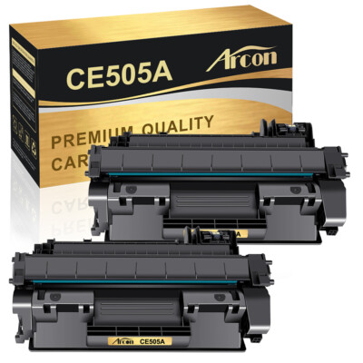 2PK High Yield CE505A 05A Toner Cartridge For HP LaserJet P2035 P2035n ...